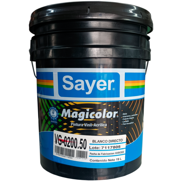 MAGICOLOR VG-0200.50 BLANCO DTO CUBETA SAYER – Basa Pinturas